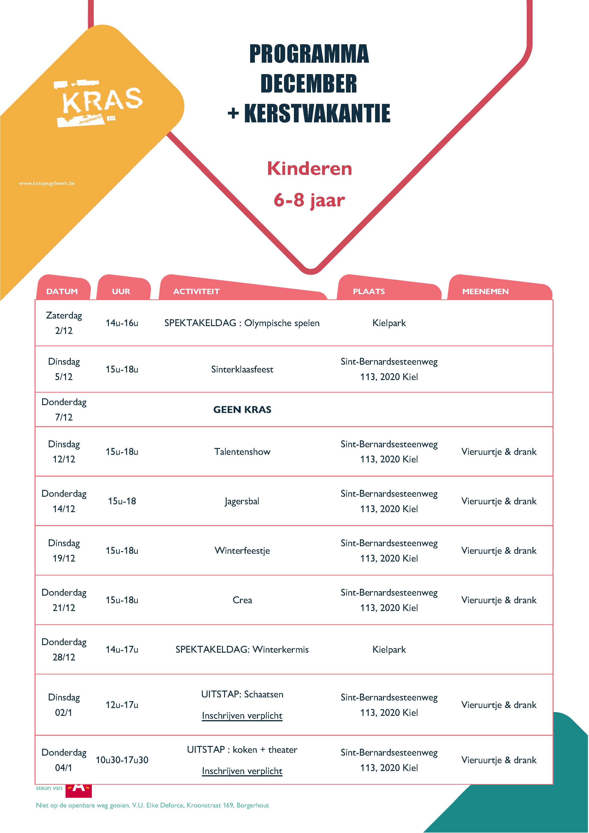 Programma Kiel | Kras Jeugdwerk