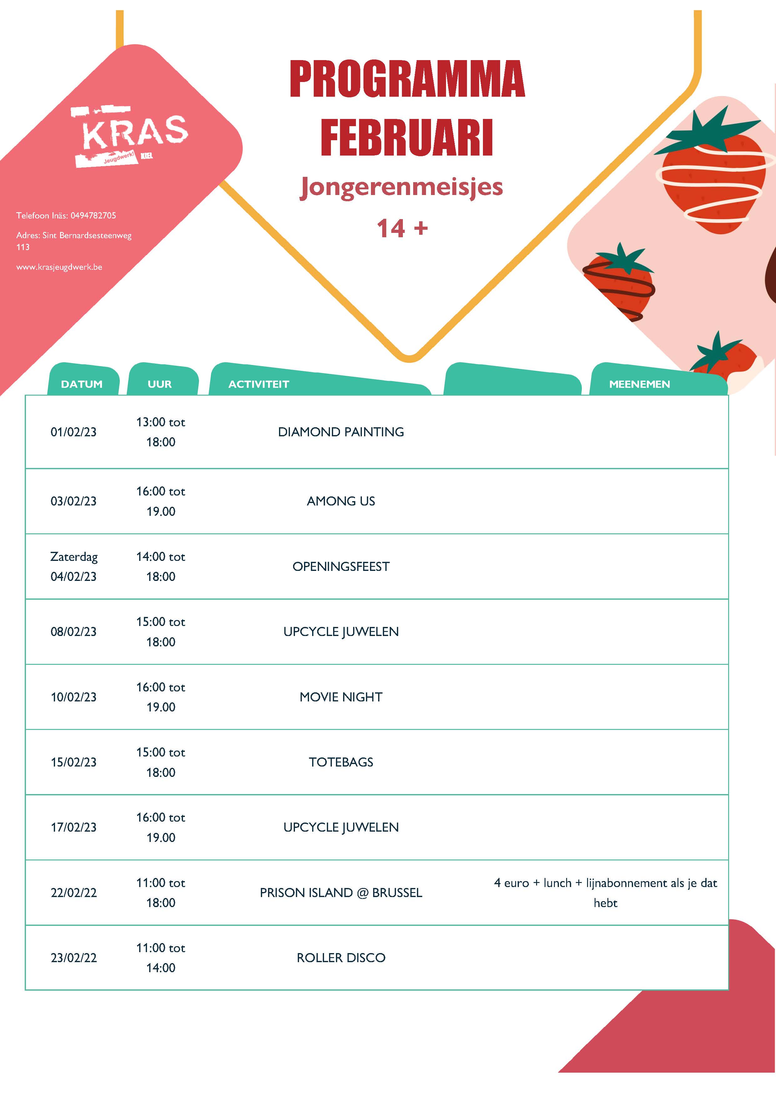 Programma Kiel | Kras Jeugdwerk